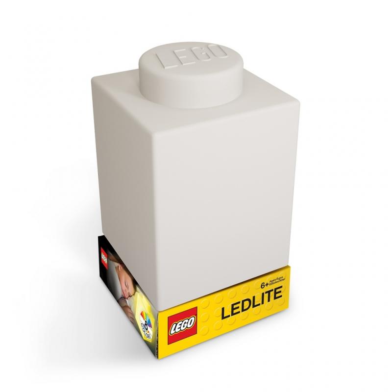 LEGO Classic Silikónová kocka nočné svetlo - biela | TOYMANIA